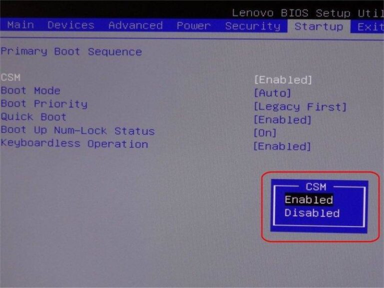 Bios oder CSM oder UEFI für Windows – www.mannoni.ch