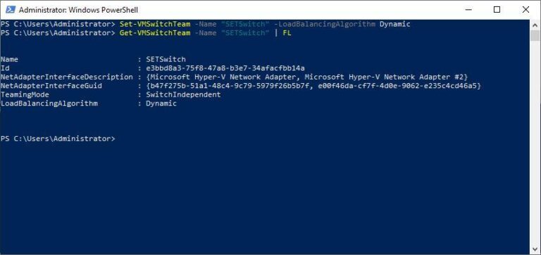 Switch Embedded Teaming – SET mit PowerShell – Teil 2 – www.mannoni.ch